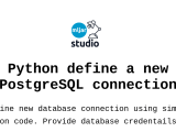 Python Define A New Postgresql Connection