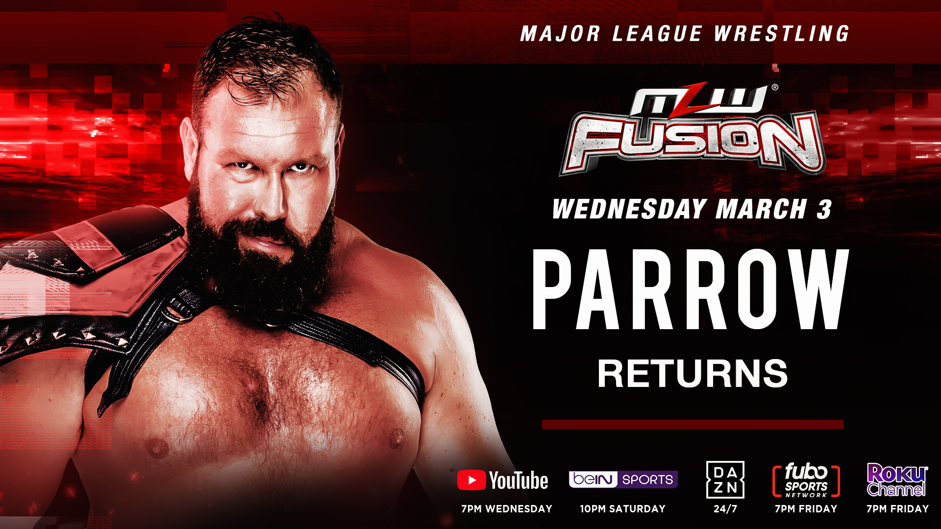 Parrow returns tomorrow on FUSION