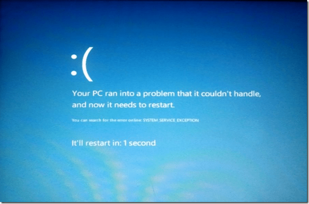 The New And Improved Windows 8 Blue Screen of Death – MobilityDigest