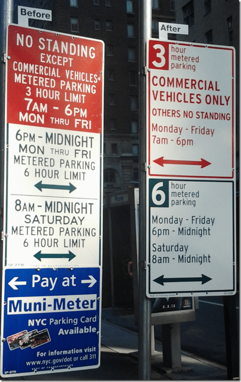 NYC’s new parking signs designed by Windows 8 logo designer–looks like ...