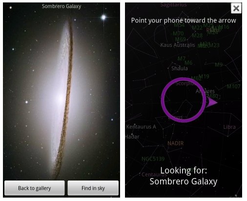 Google Sky Map for Android adds Hubble Image Gallery - mobiputing