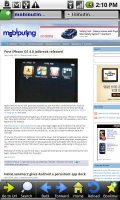 Infinity Web Browser for Android features speech to text, translation ...