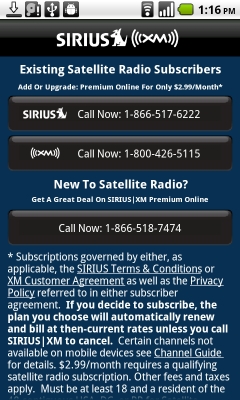 Sirius XM Satellite radio app now available for Android - mobiputing