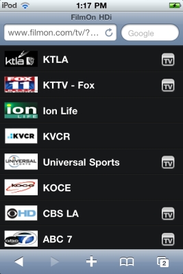 FilmOn streams live TV to your iPhone, iPad... for now - mobiputing
