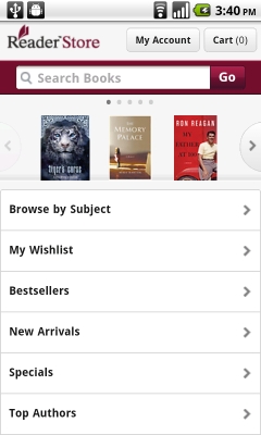 Sony Reader eBook app hits the Android Market - mobiputing