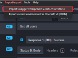 Import Export In Openapi Format