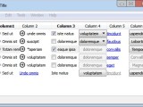 Table Widget