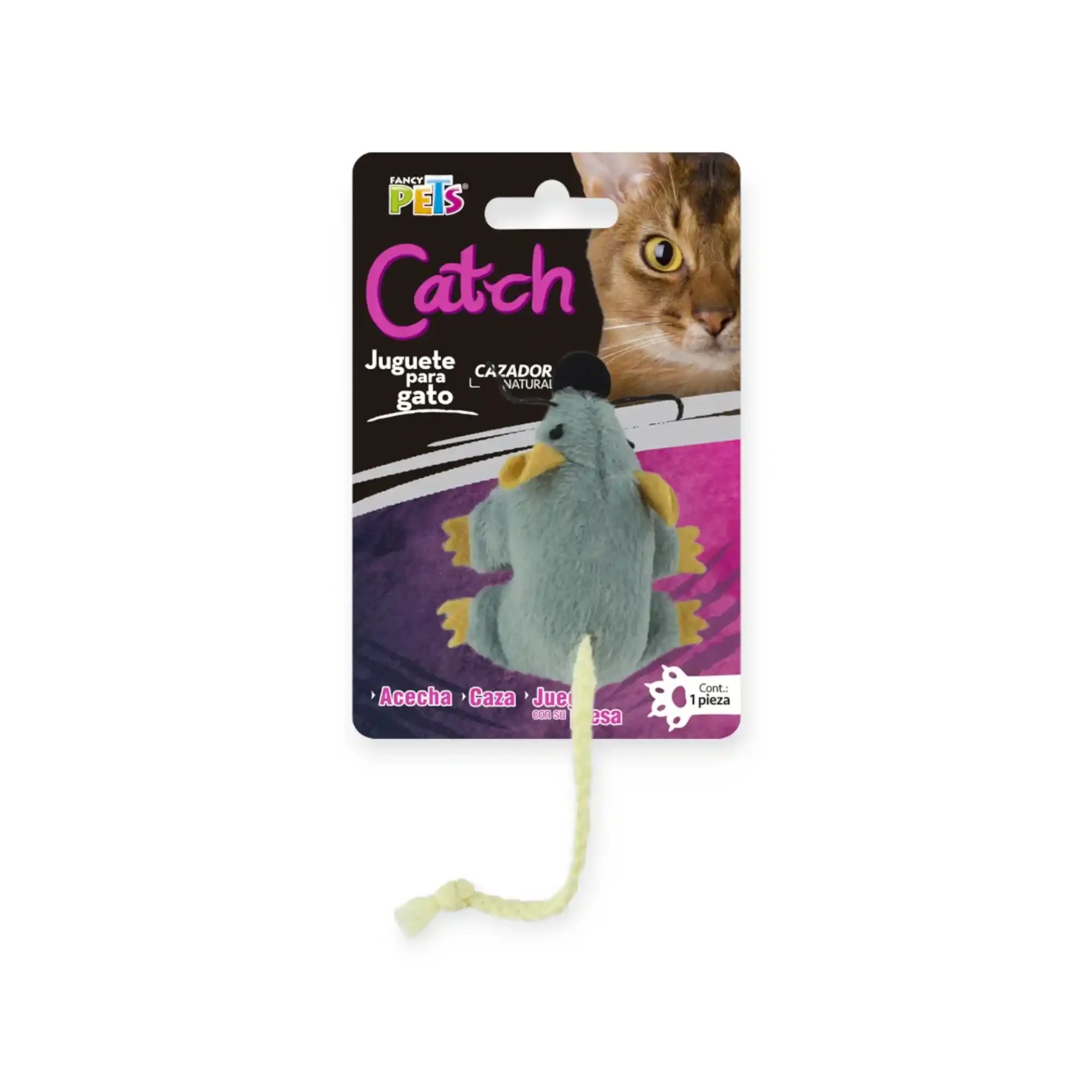 FL8255 Juguete P/Gato Ratón Catch