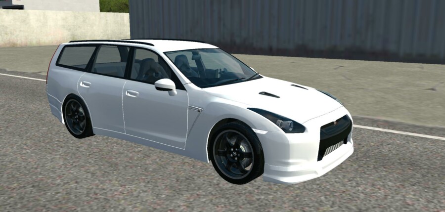 Download MOD BUSSID Mobil Nissan Stagea GT-R R35
