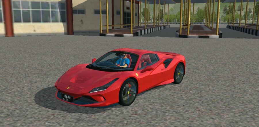 Download MOD BUSSID Mobil Ferrari F8 Spider 2020