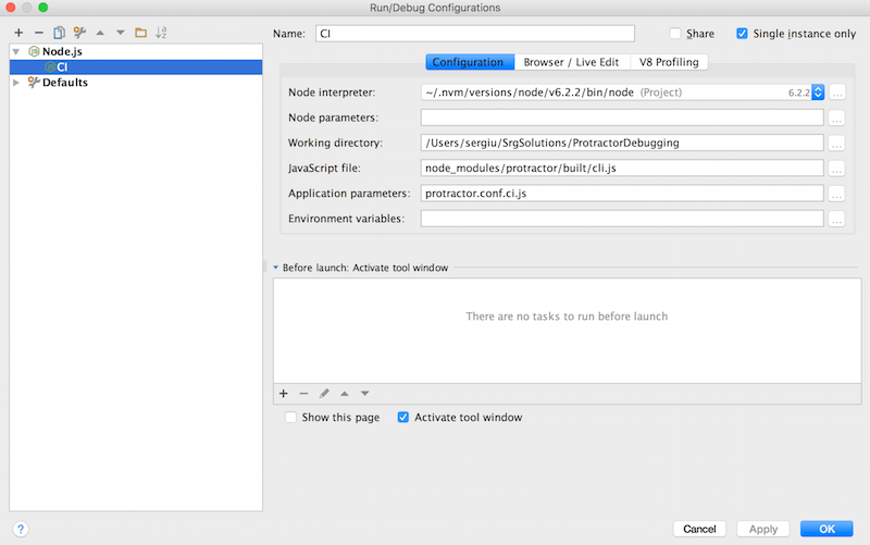 Debug Protractor Automated Tests In Webstorm Modus Create