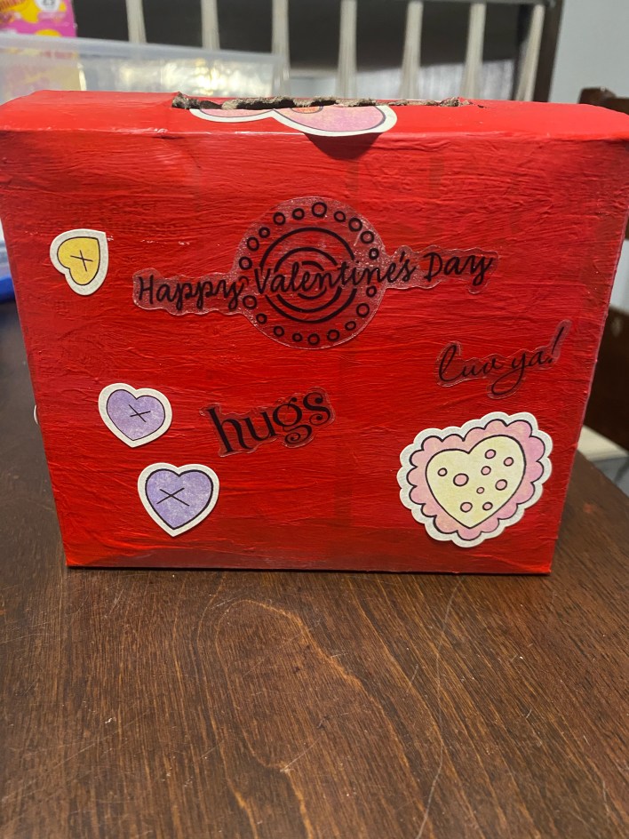 Valentine's Card Box: Quick, Easy, and Fun - Mom Wife Wine