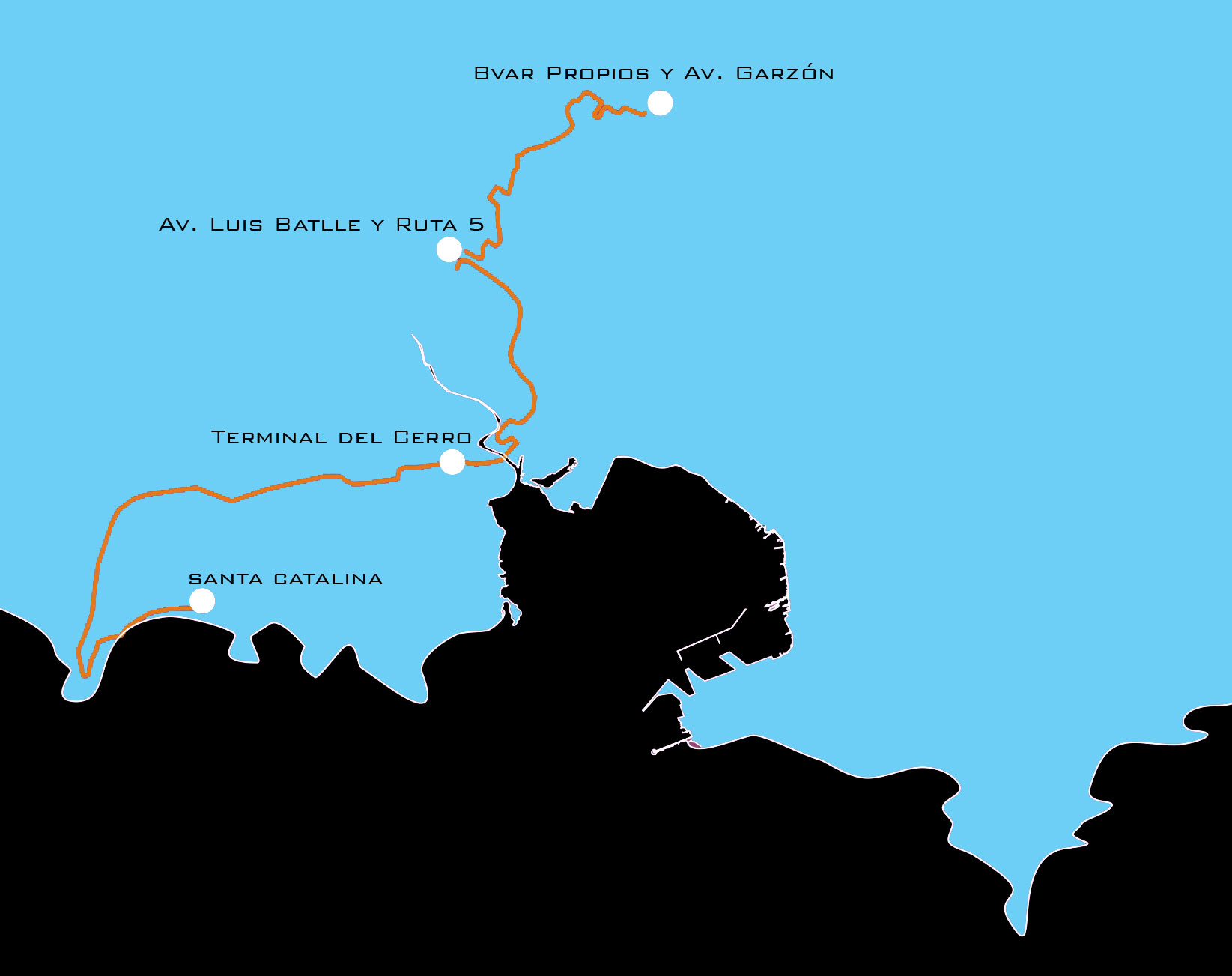 DERIVA TRES – MAPA | Montevideo a 3km/h