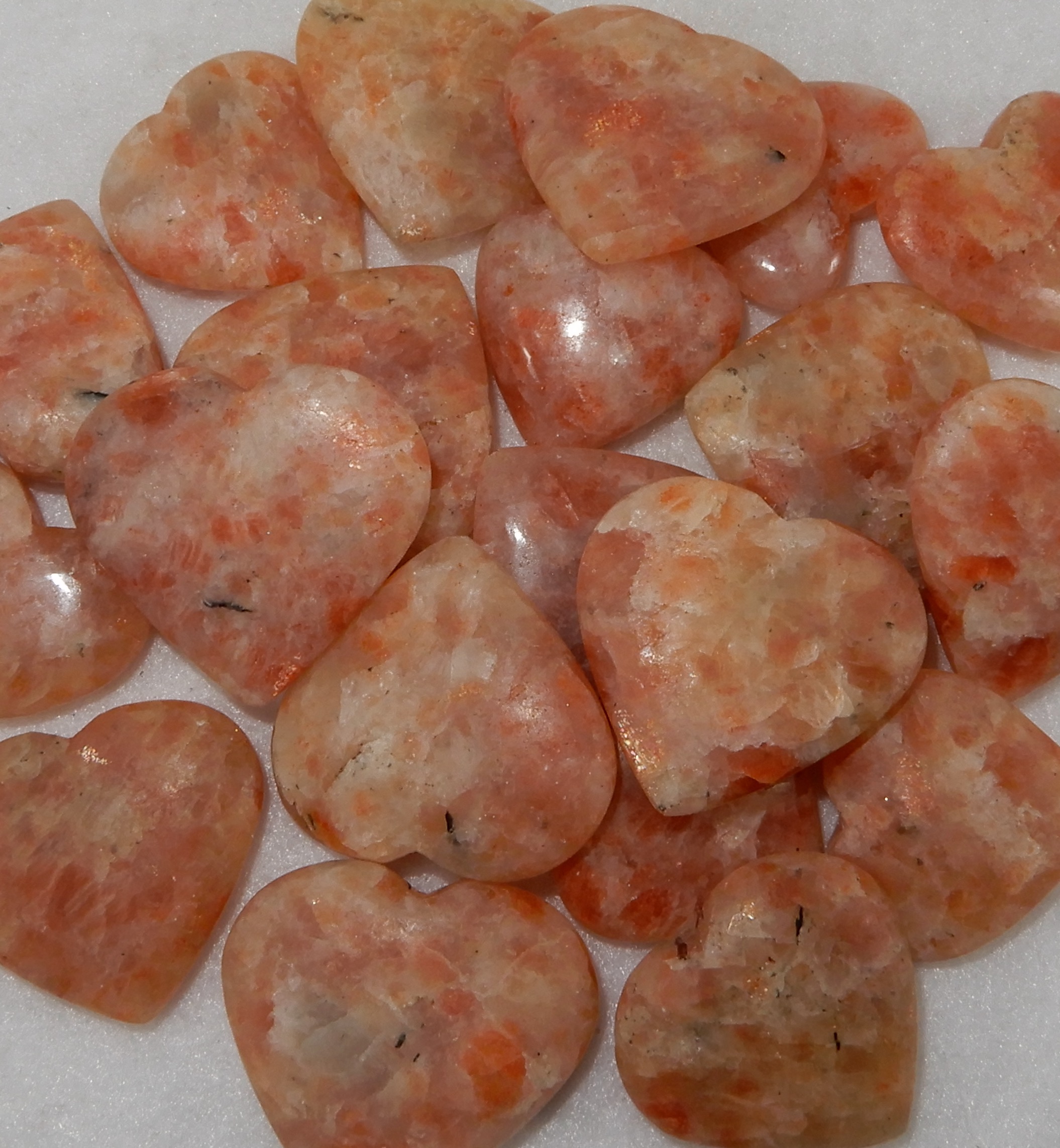 Sunstone Small Heart | Increase Vitality + Decrease Stress + Bring Joy