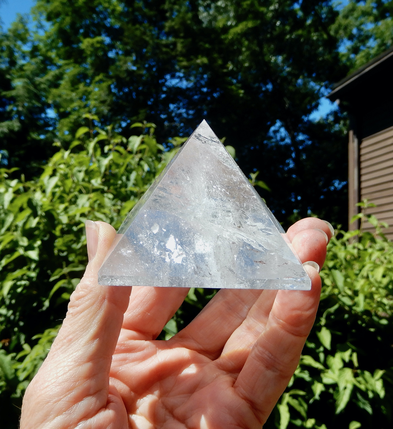 Clear Quartz Crystal Pyramid - MOON SOUL MAGIC
