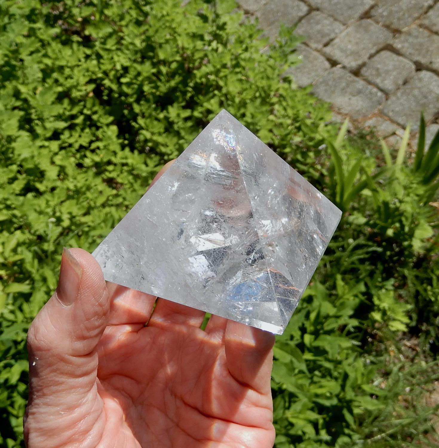 Clear Quartz Crystal Pyramid - MOON SOUL MAGIC