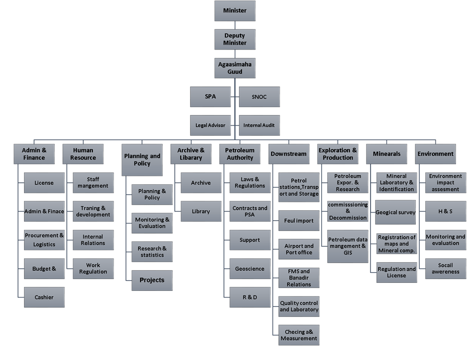 Structure – Ministry of Petroleum and Mineral Resources