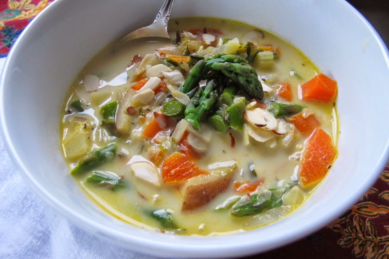 Creamy Zucchini-Wild Rice Chowder | More Time at the Table