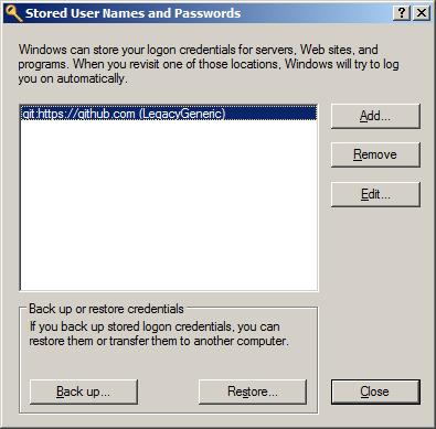How to clear Cached Credentials in windows