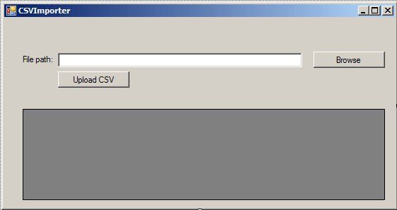 How To Upload A Csv File In C Windows Form Application