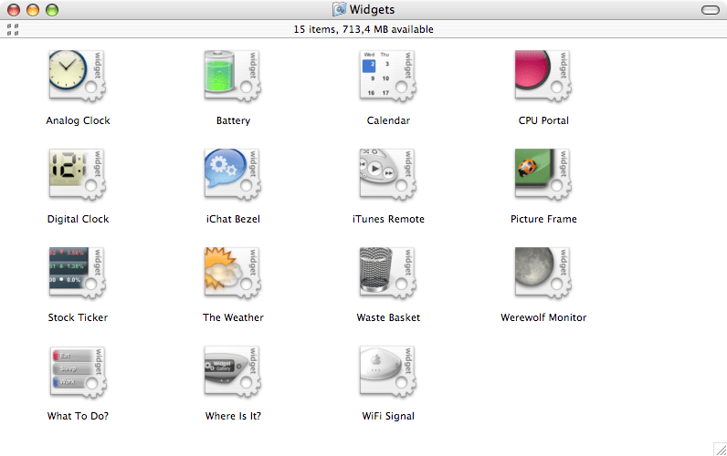 Konfabulations on widgets in Mac OS | Riccardo Mori