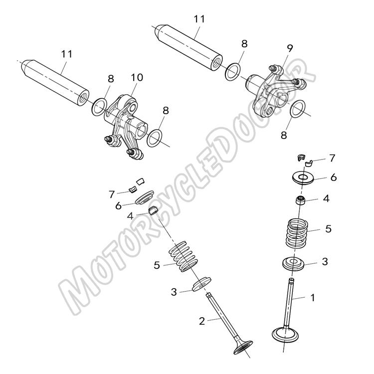 Valve Rocker & Valve 800 – Motorcycle Doctor
