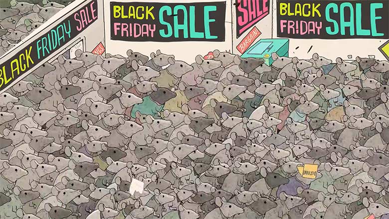 “Bonheur” : le dernier court-métrage choc de Steve Cutts