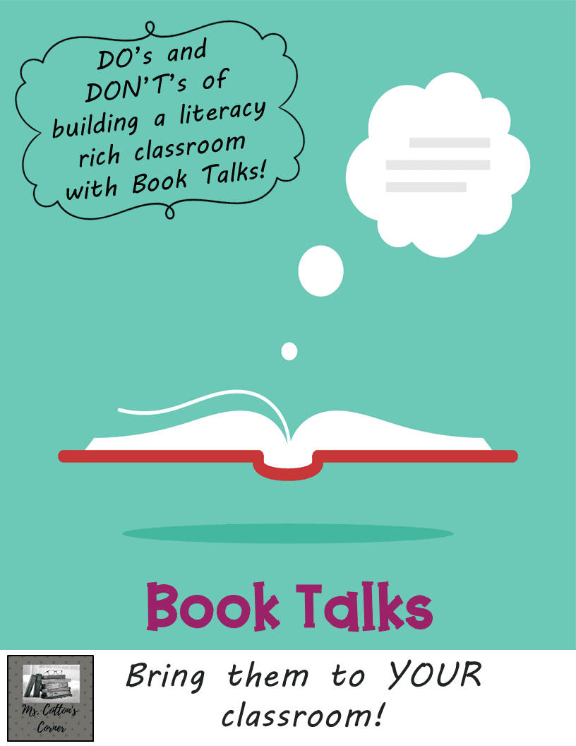 Book Talks – 30 Days, 10 Minutes to a More Literate Classroom, Part 2 ...