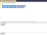 Phone Formatting Function In Sql Server Mssql Query