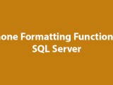 Phone Formatting Function In Sql Server Mssql Query