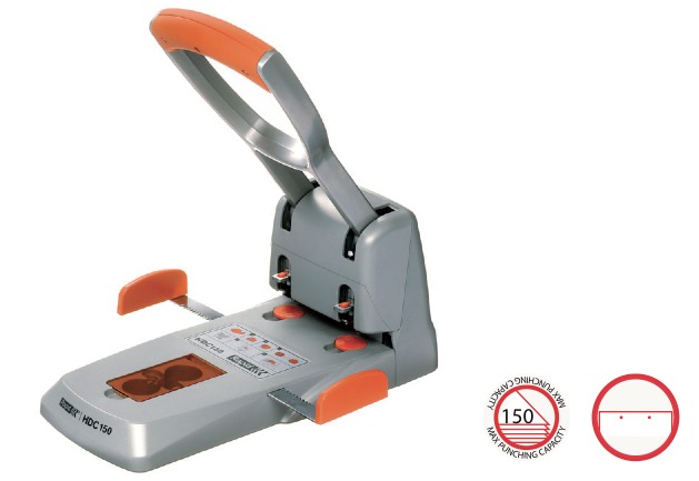 Rapid Punch 2 Hole HDC150 Silver, 150sh heavy duty