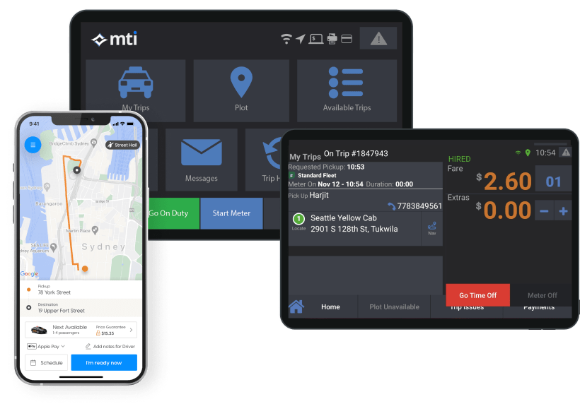 Innovative systems for taxi payment and dispatch