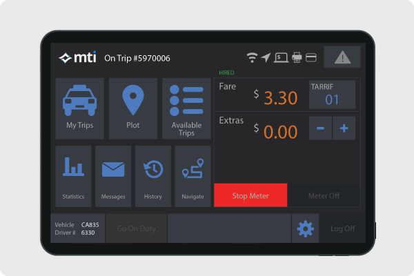 Cutting edge In-vehicle hardware for your taxi fleet