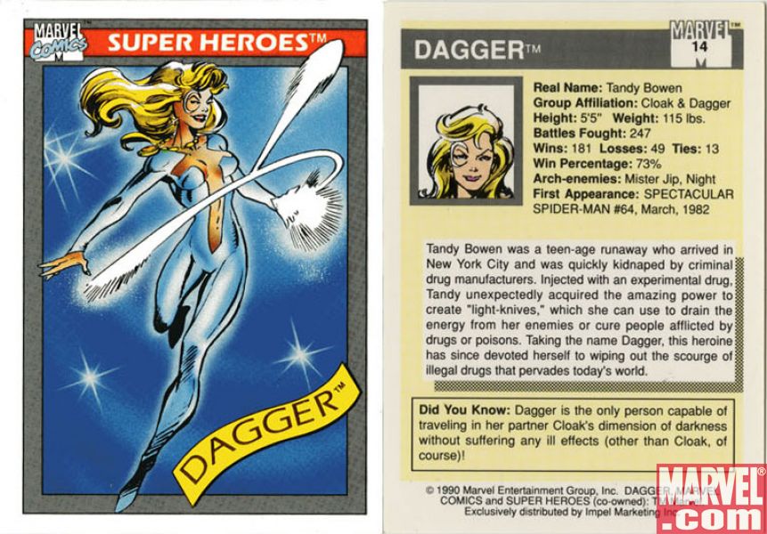 Dagger Marvel Universe Series One – Multiversity Comics