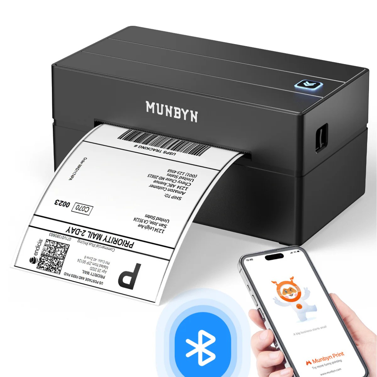 Munbyn Realwriter 130b Bluetooth Label Printer Munbyn