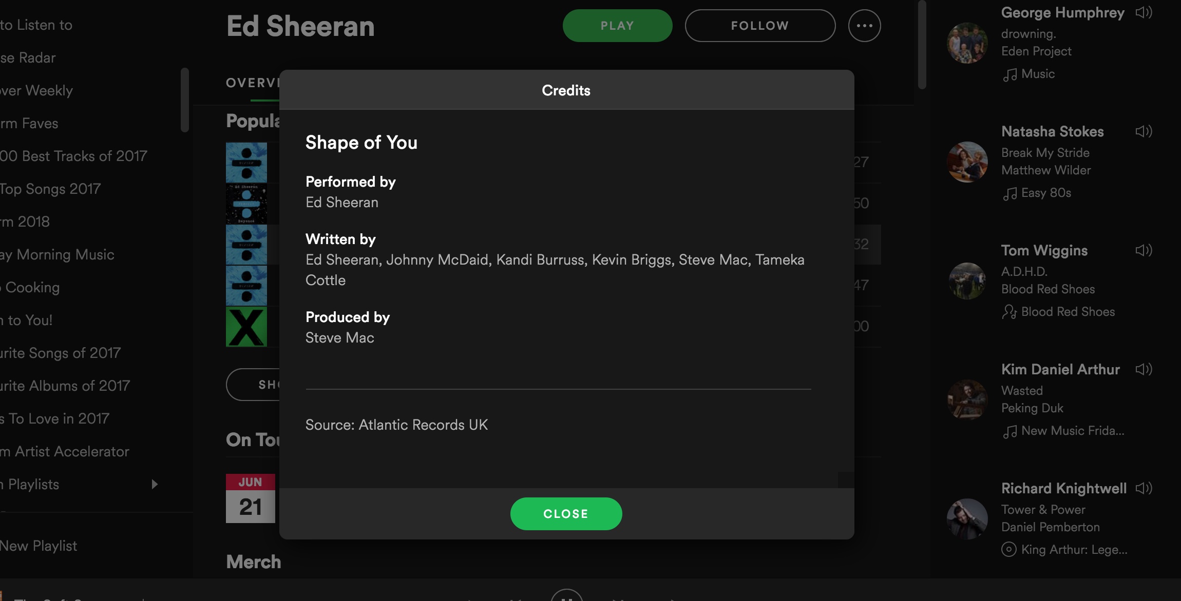Spotify adds songwriting and production credits to its desktop app