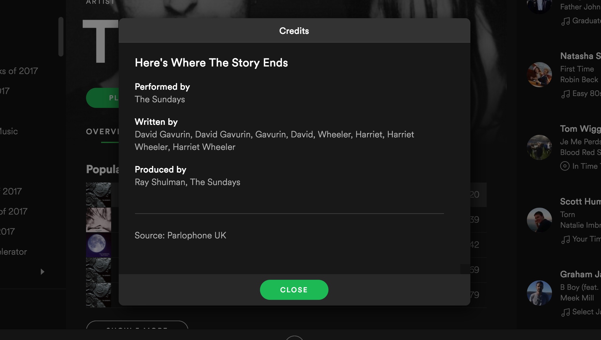 Spotify adds songwriting and production credits to its desktop app