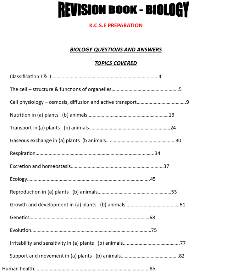 KCSE Biology Revision Book Muthurwa kcse-biology-revision-book-muthurwa