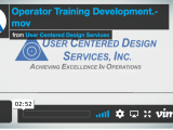 Operator Training Development User Centered Design Services