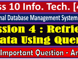 Class 10 Information Technology Code 402 Mcqs Question Answer Notes