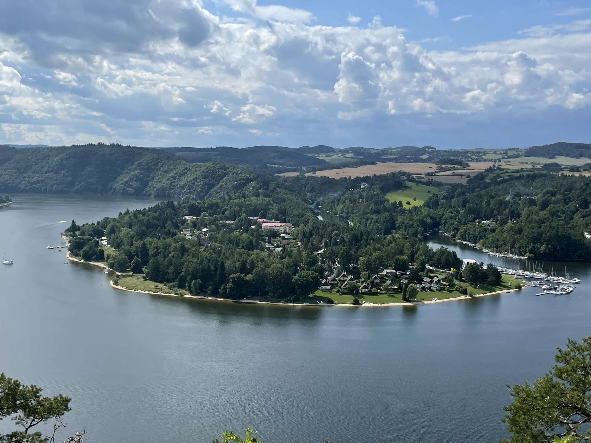 Views over Slapy: 10 km to 20 km tours in the hills near Měřín and ...