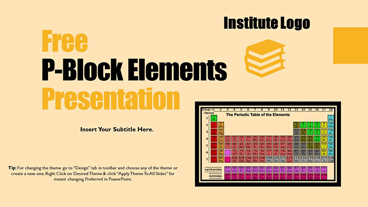 Free P-Block Elements PowerPoint Template : MyFreeSlides