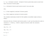 Formulation Of Linear Programming Problem