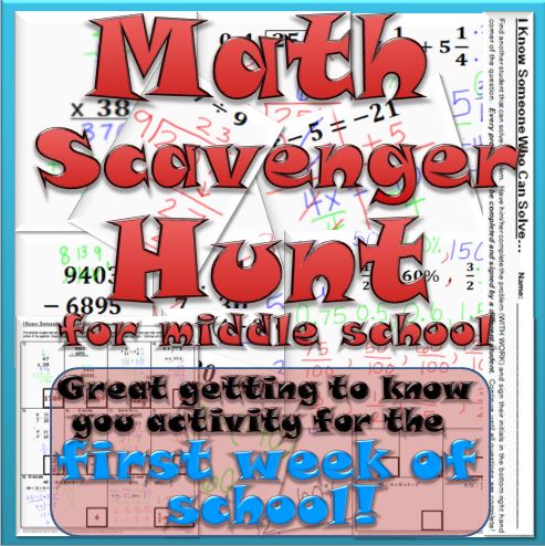 My Math Resources - First Week of School Ideas and Resources Part 3