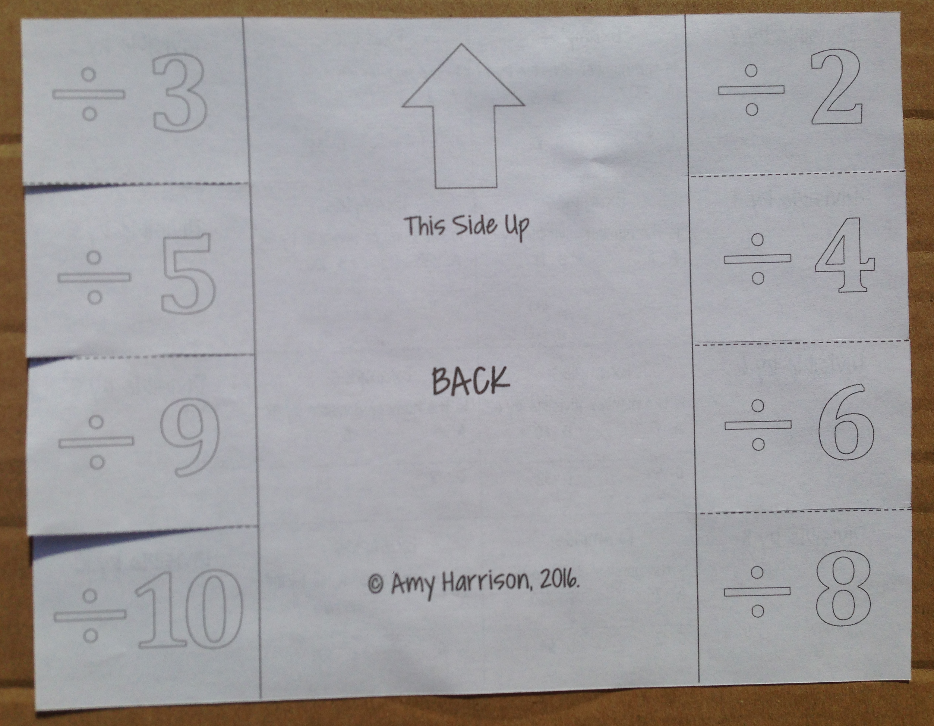 My Math Resources - DivisibilityRulesFoldable_OutsideAndBack2