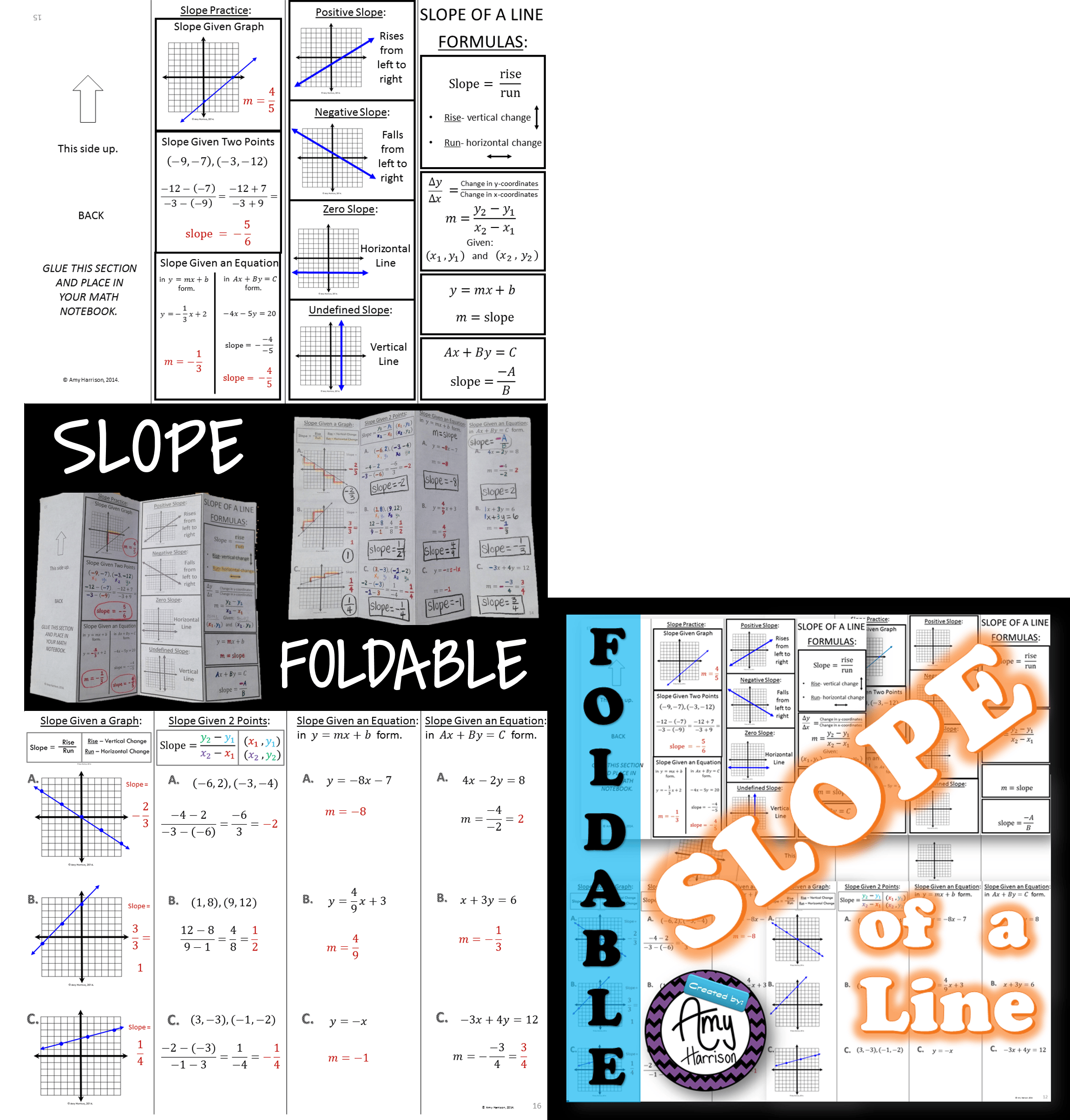 My Math Resources - SlopeFoldablePicture2