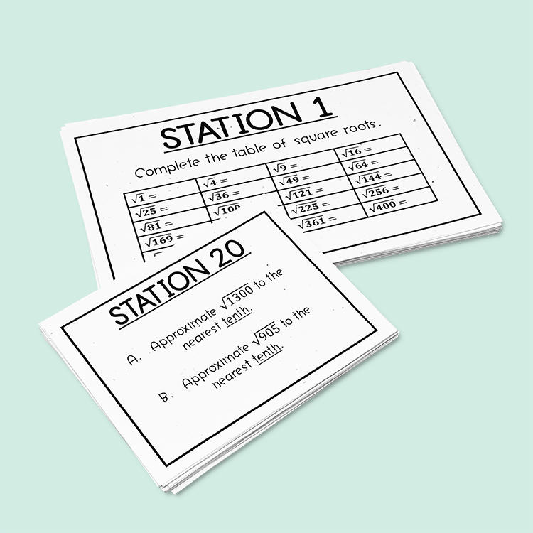 My Math Resources - Irrational & Rational Numbers Task Cards – 8.NS.A.1 ...