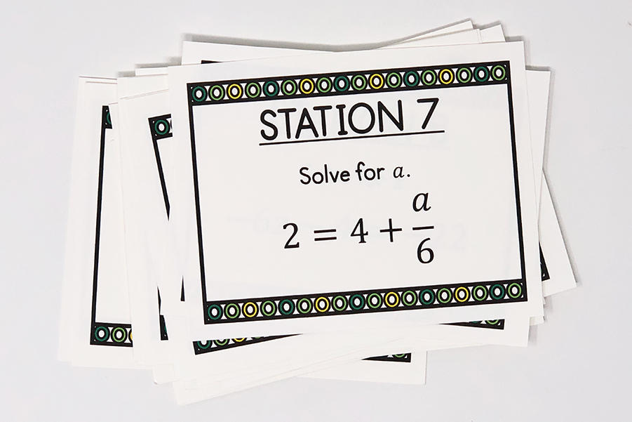 My Math Resources - two-step-equations-task-cards-4