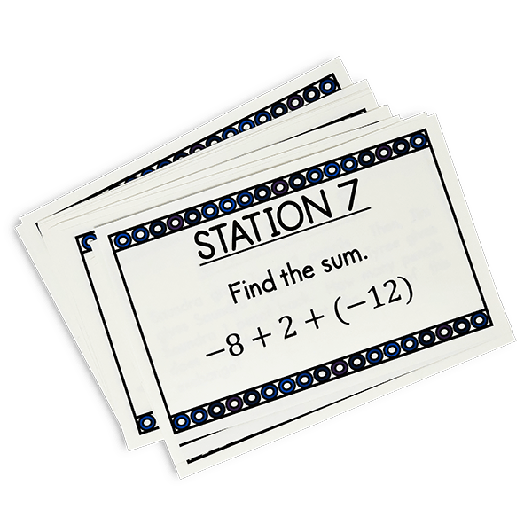 My Math Resources - Middle School Math Task Cards