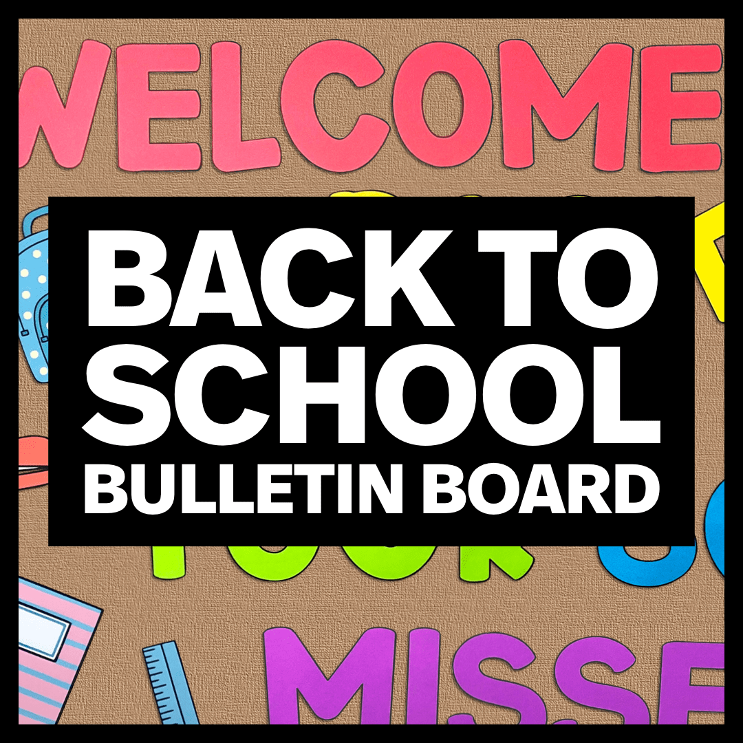 My Math Resources - Welcome Back to School Bulletin Board Design